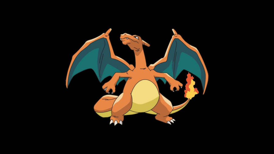 Charizard: Fiery Tail and Wings Pose Wallpaper Free Download - Wallppr.com