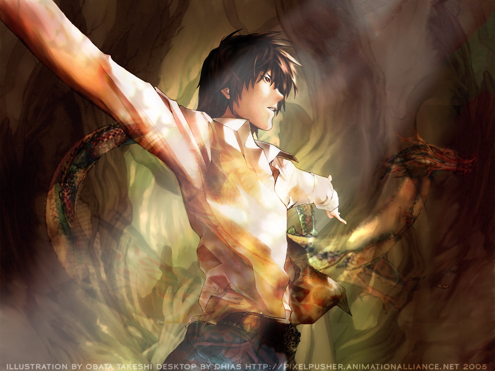 Death Note: Light's Confrontation Scene Wallpaper Free Download ...