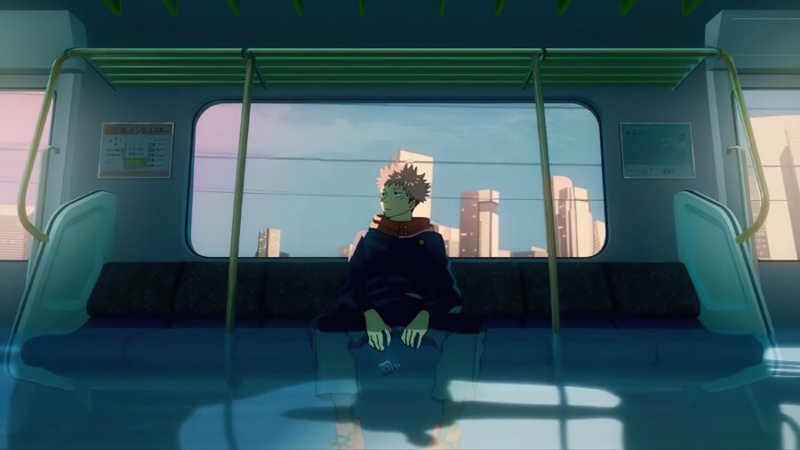 Jujutsu Kaisen: Tranquil Train Ride Wallpaper Free Download - Wallppr.com