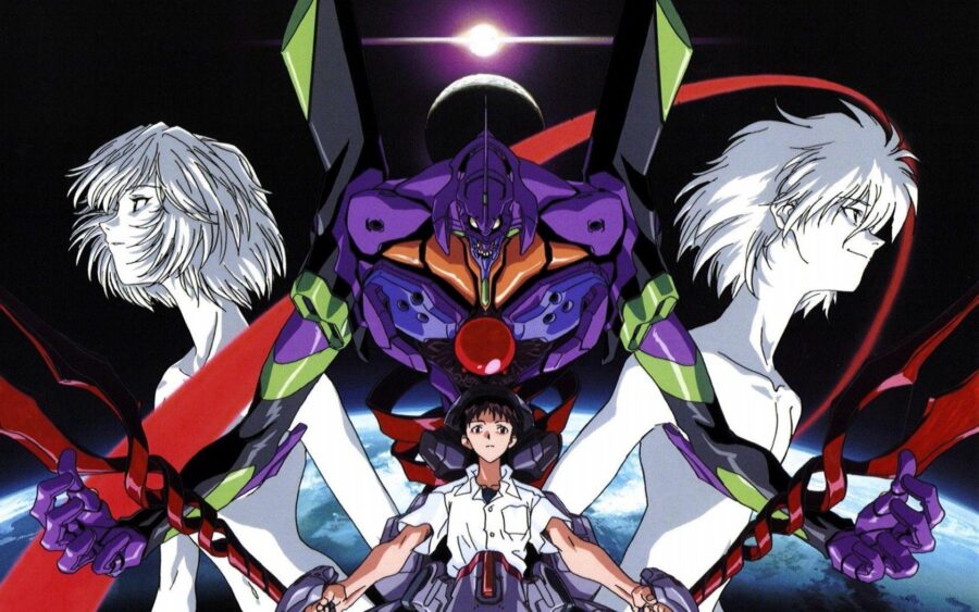 Neon Genesis Evangelion: EVA Trio Epic Pose Wallpaper Free Download ...