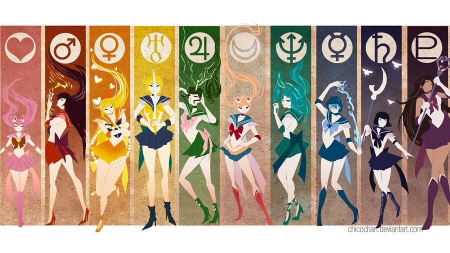Sailor Moon and Her Magical Companions Wallpaper Free Download ...